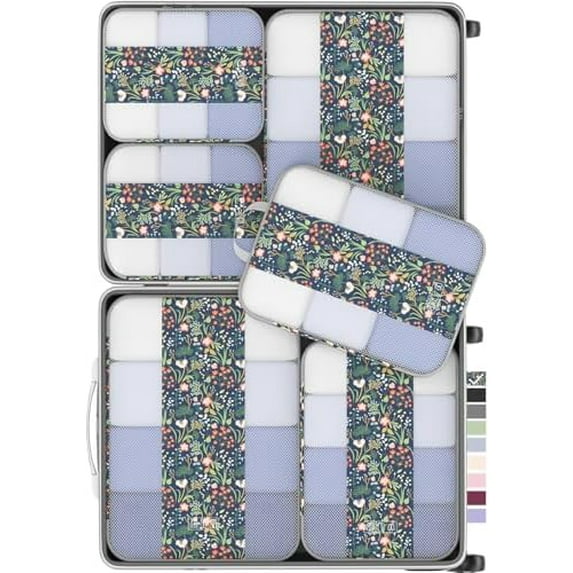 6 Set Compression Packing Cubes for Travel Essentials,Compressible ...