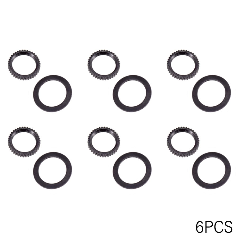 6 Set Guitar Potentiometer Nut and Washer for Tone and Volume Control ...