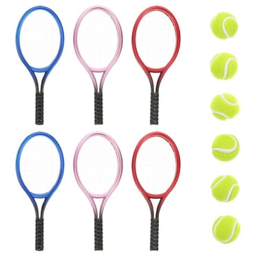 Dayesque 2 Sets Mini Tennis Racket And Ball Set Miniature Tennis Kit ...