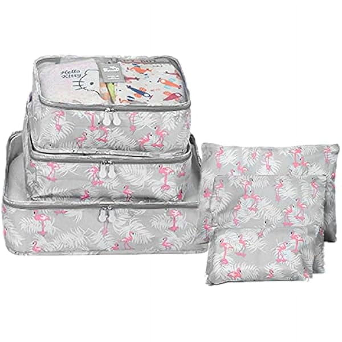 6 Set Packing Cube Luggage Organizer Pouch, Travel Storage Bags ...