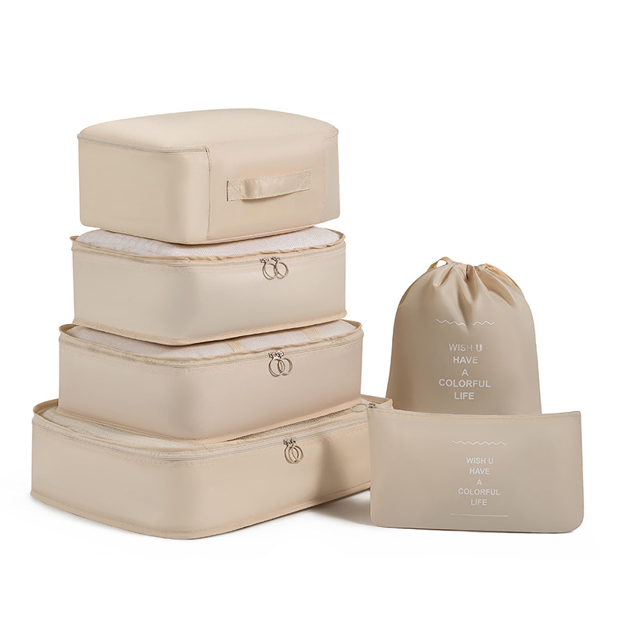 6 Set Packing Cubes for Suitcases Travel Bag Organizers for Carry on ...