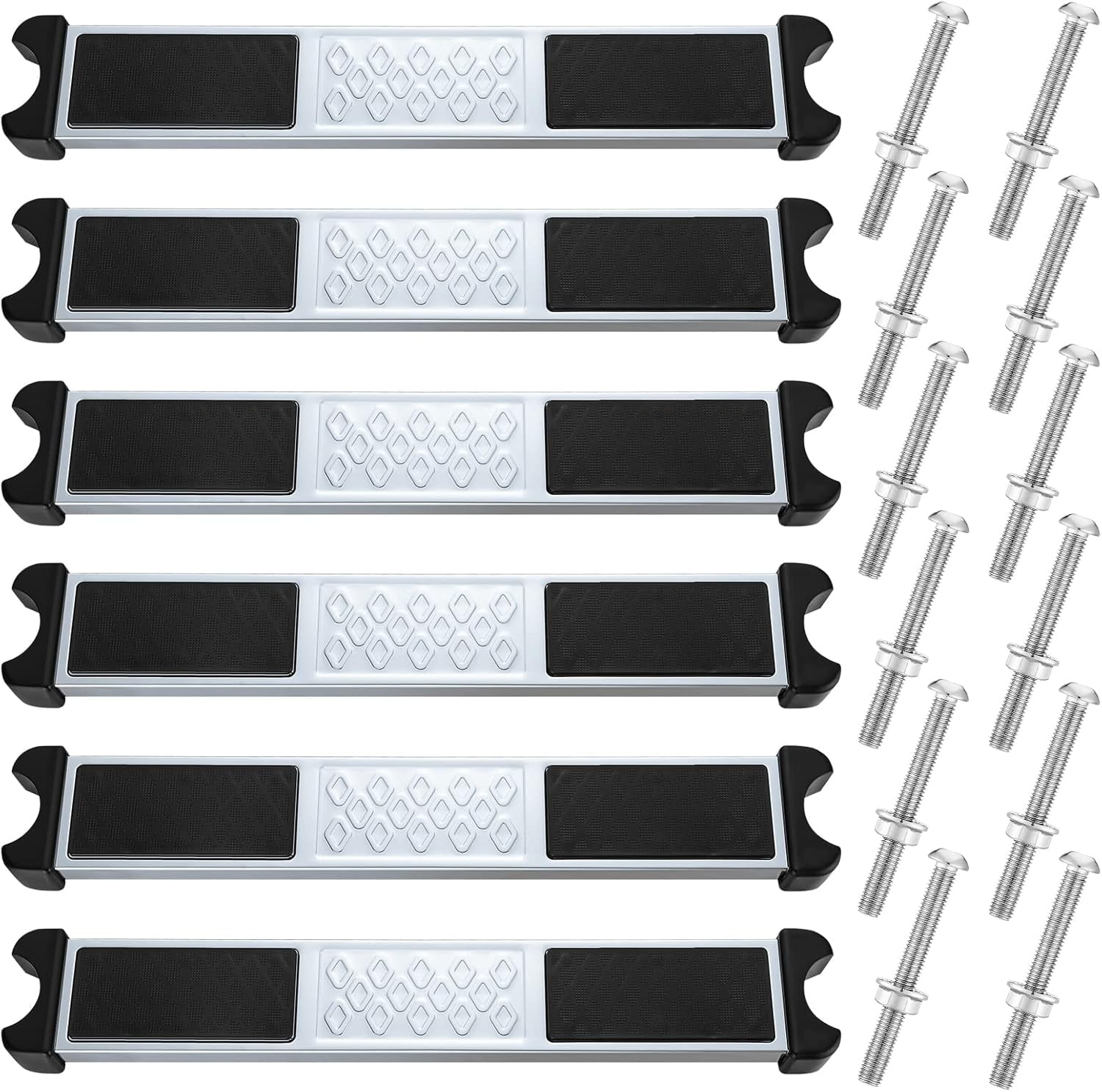 6 Set Stainless Steel Pool Ladder Steps Replacement 1.9 Inch Non Slip ...