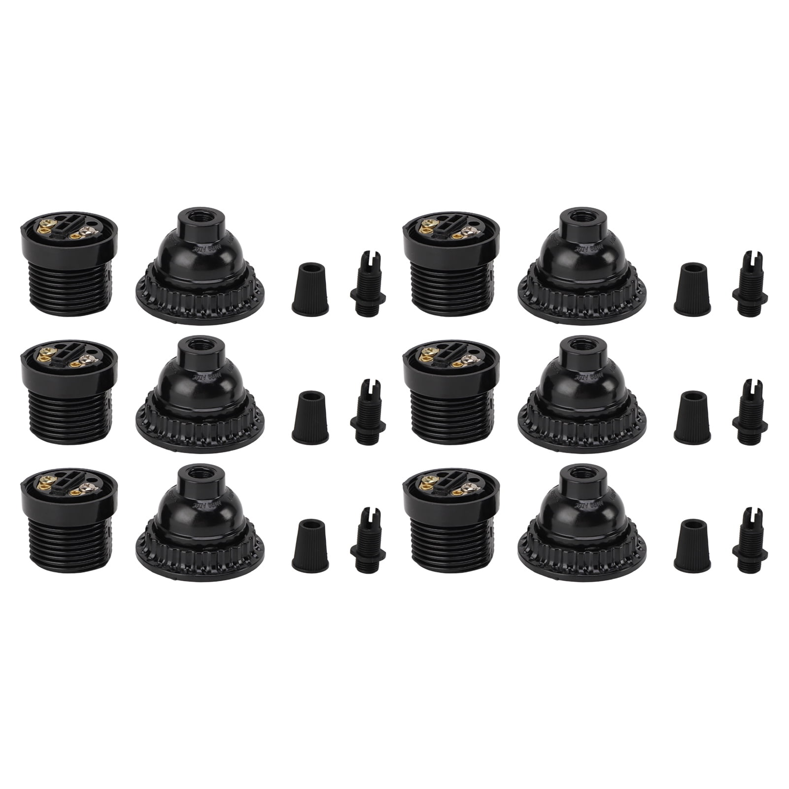 6 Set UL Listed E26 Vintage Lamp Socket Heat Resistant E26 Light Bulb ...