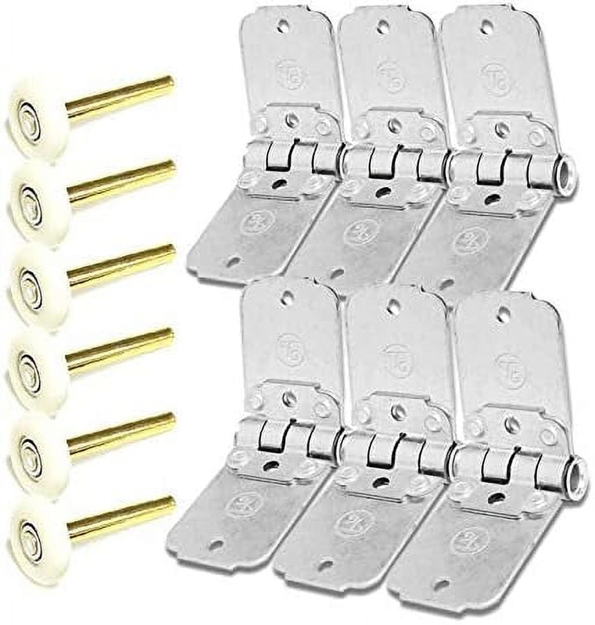 6 Set X Transglobal Mild Steel Roll Up End Hinge (Metallic)+Nylon (2.00 ...