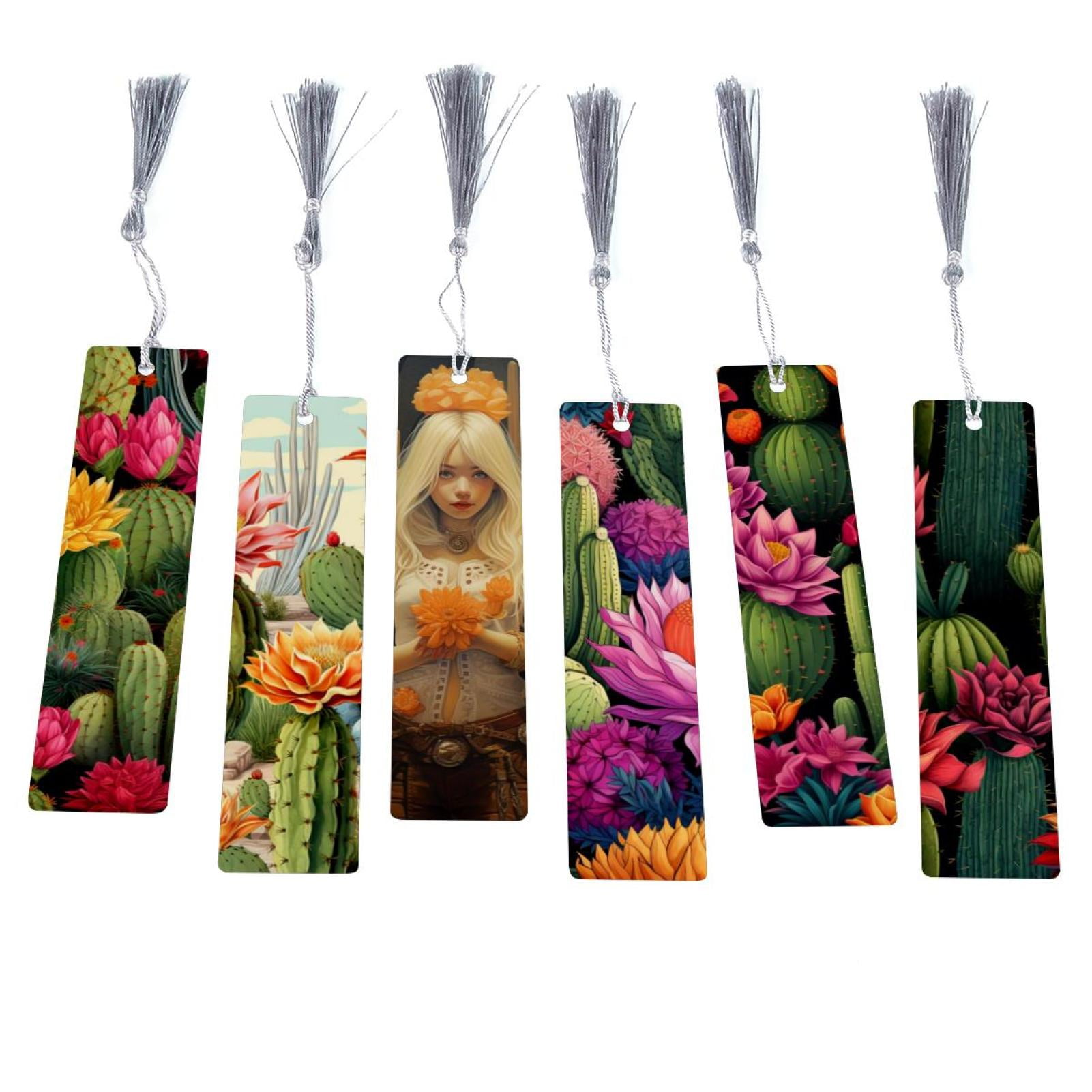 6 Set of Cactus Metal Bookmarks - Stylish and Practical Book ...