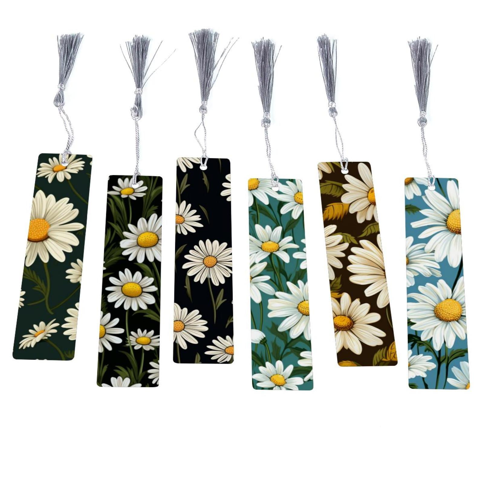 6 Set of Daisy Metal Bookmarks - Stylish and Practical Book Accessories ...