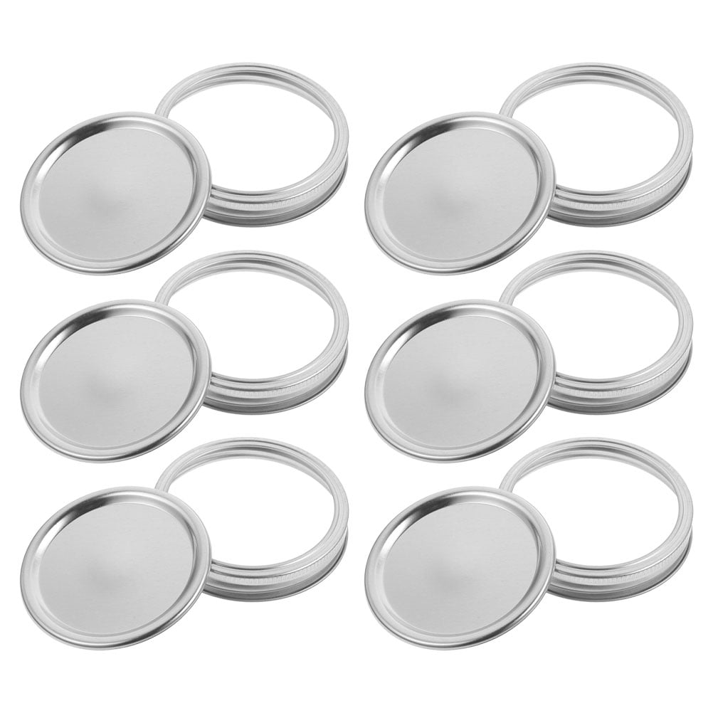 6 Set of Mason Canning Jar Lid And Ring Round Jar Ring Bands Set Split ...