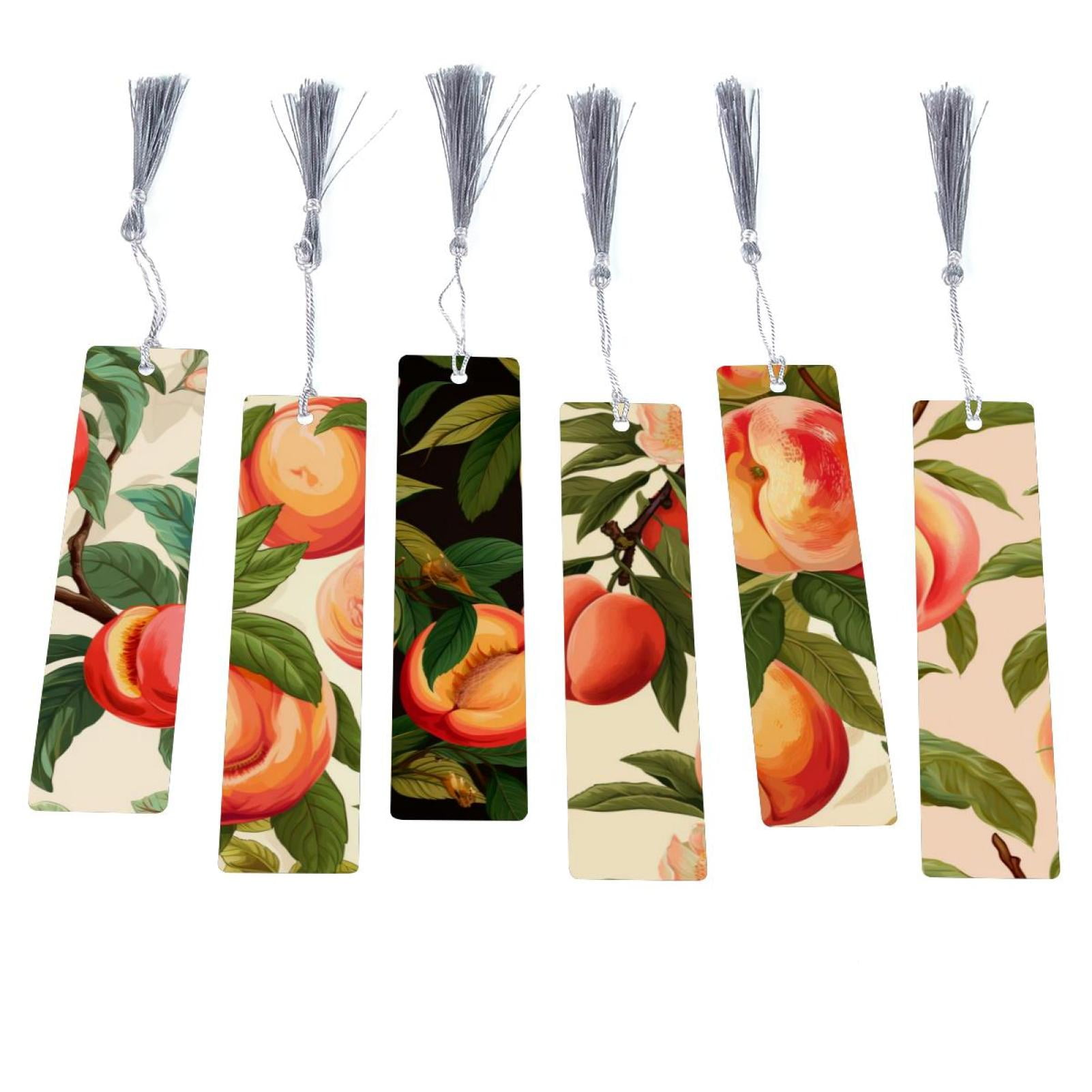 6 Set of Peach Metal Bookmarks - Stylish and Practical Book Accessories ...