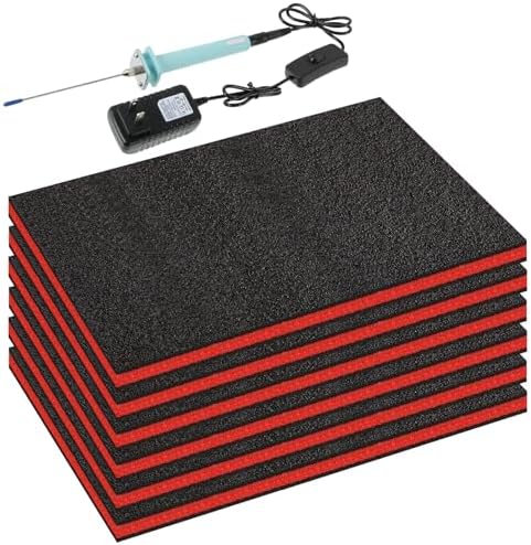 6 Sets 18x 12 x 1 Inch Tool Box Foam Sets Includes 6 Tool Box Liner 1 ...
