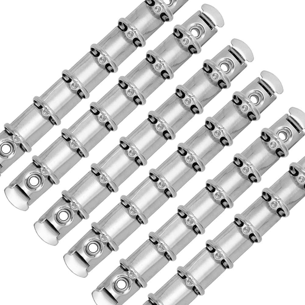 6 Sets 6-Hole A7 Ring Binder Mechanisms Replacement Kit Stainless Steel ...