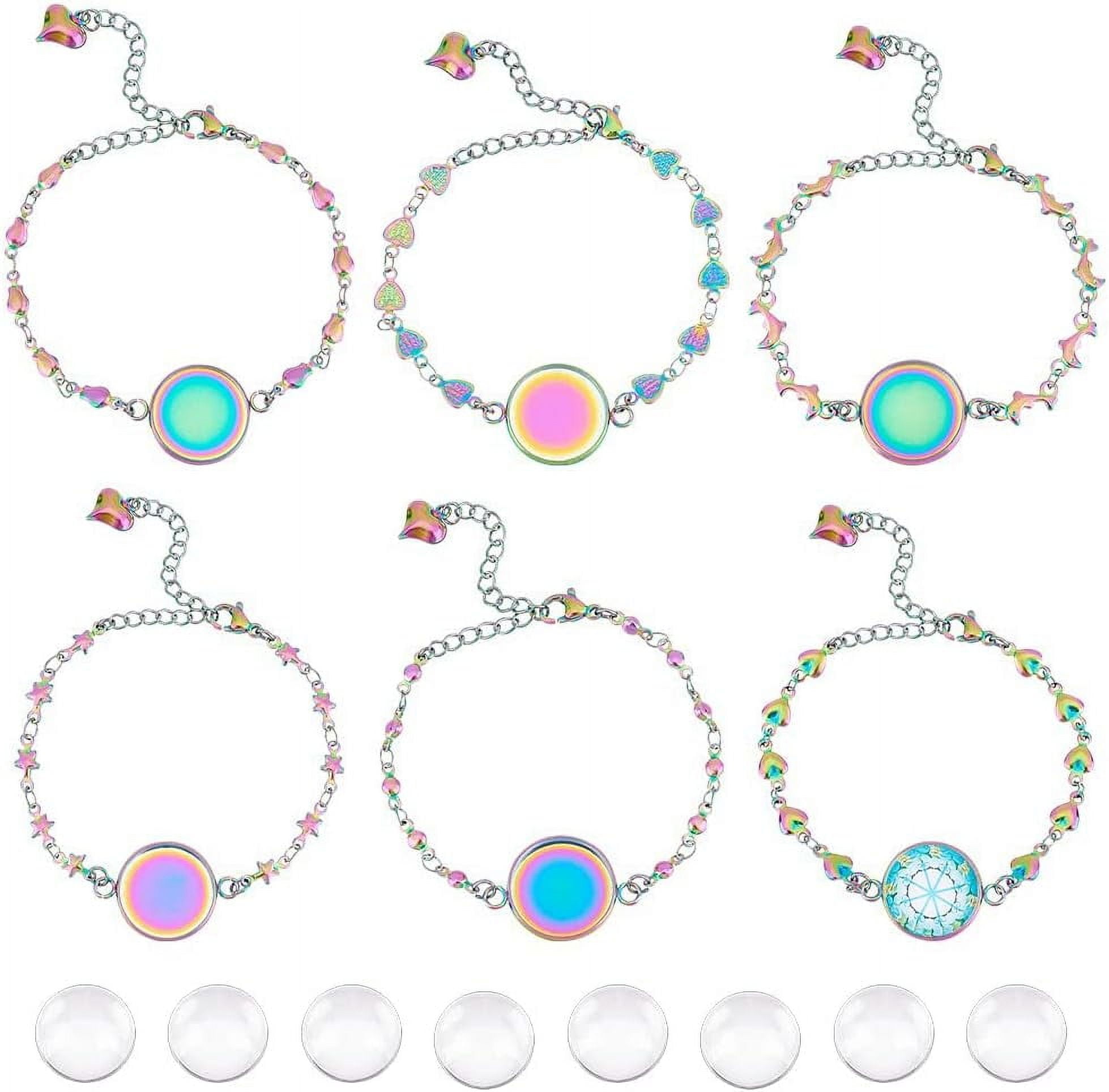 6 Sets 6 Styles Bracelets Making Kit 304 Stainless Steel Bracelets ...