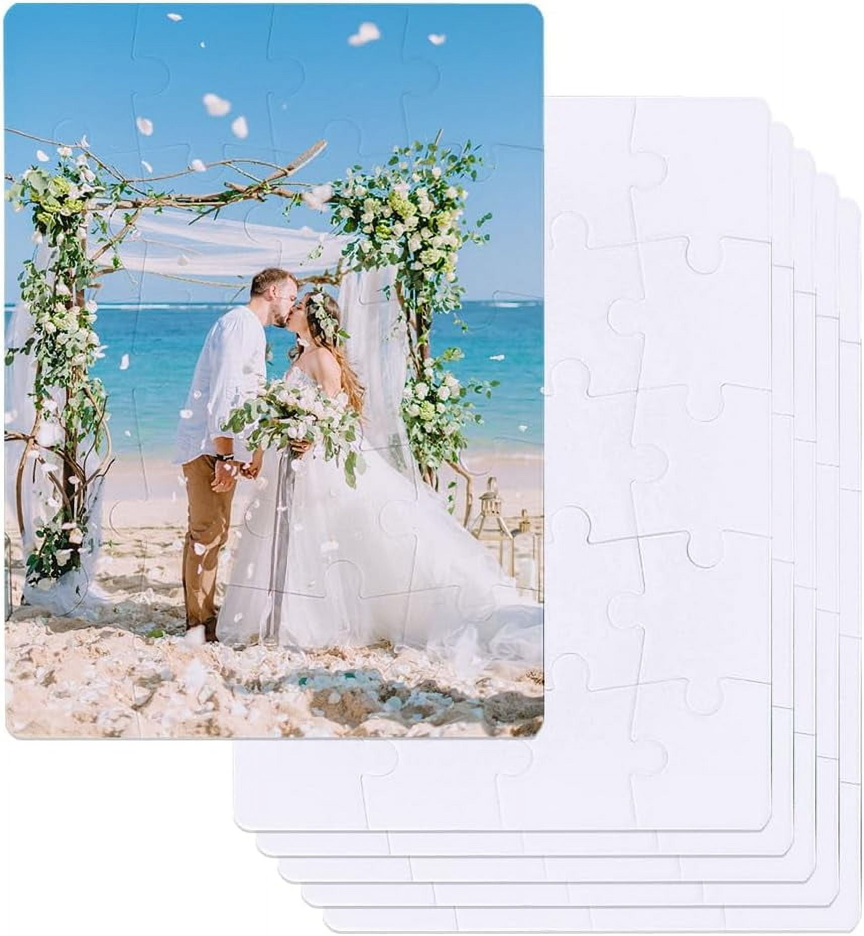 6 Sets A5 Sublimation Puzzle Blanks 5.7 x 7.8 Inches Blank Puzzle ...