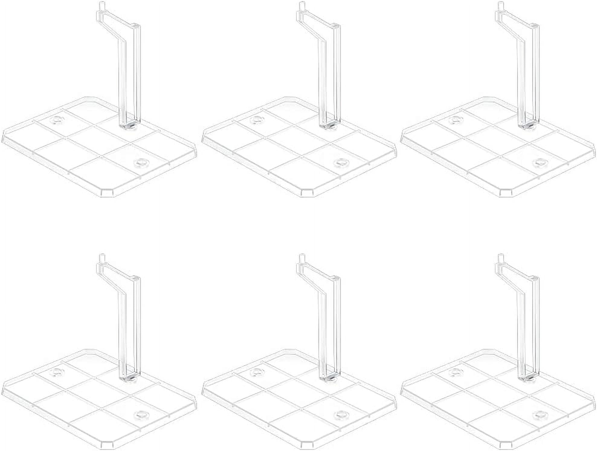 6 Sets Action Figure Display Stands - Clear Plastic Figure Holder for 1 ...