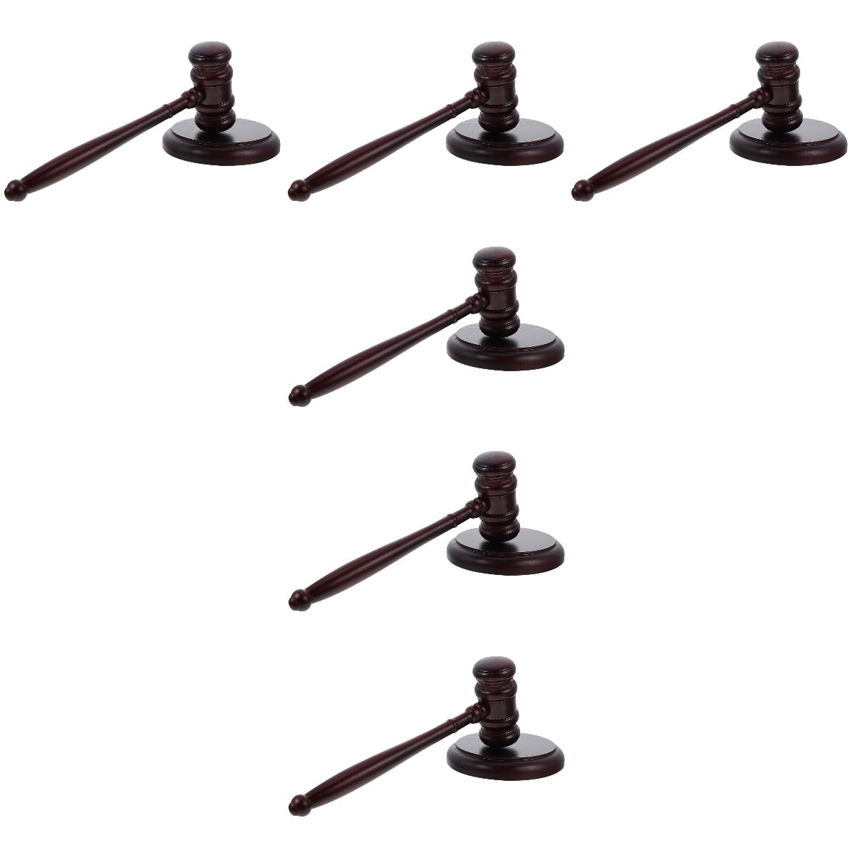 6 Sets Auctioneer Gavel Court Hammer Judge Prop Father - Walmart.com
