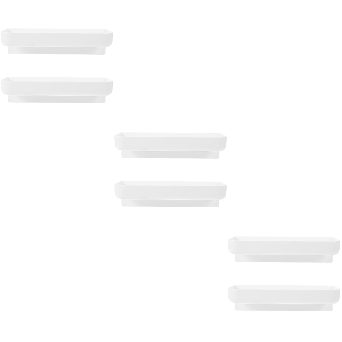 6 Sets Bathroom Shelves Shower Floating Shelves Storage Shelf Vanity ...
