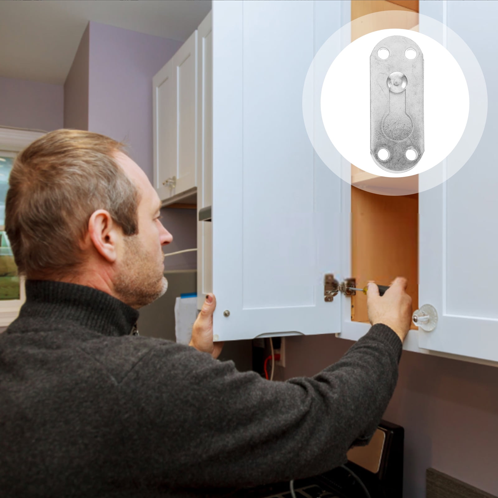 6 Sets Bed Rail Brackets Hardware Bed Frame Hardware Metal Bed Rail ...