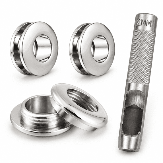 6 Sets Brgrommets Kit Eyelets And 8mmide Hole Size With 12mm Leather ...