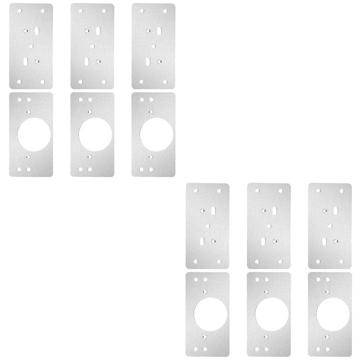 6 Sets Cabinet Door Repair Sheet Hinge Bracket with Tapping Hole Hinges ...