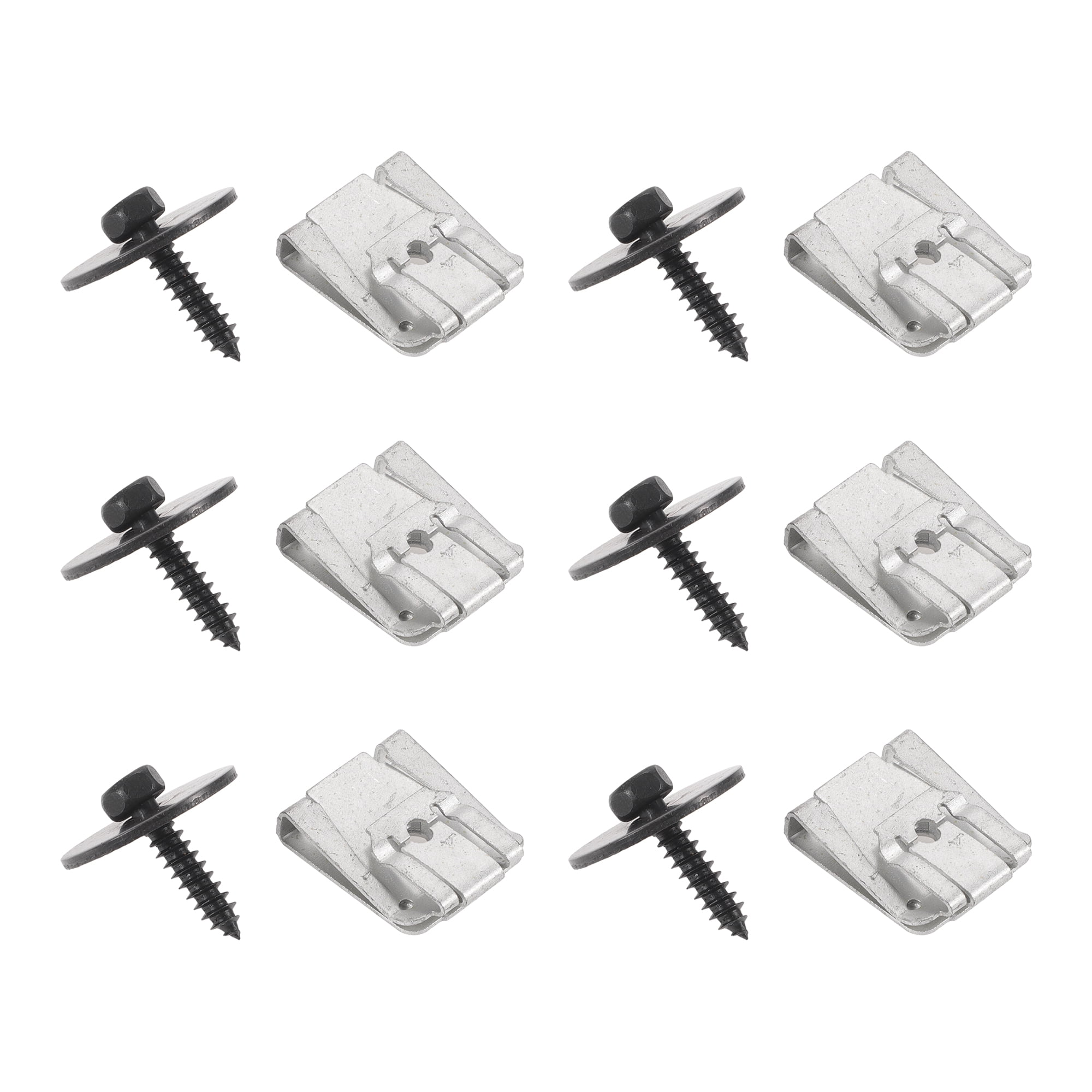 6 Sets Car Fender Liner Splash Shield Bumper Cover Screw for Mercedes ...