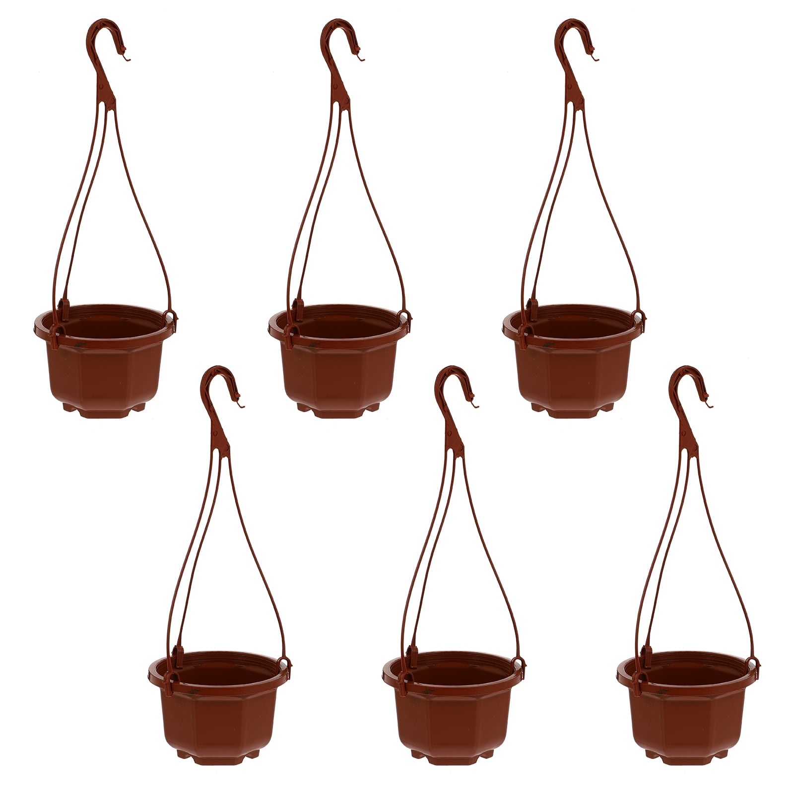 WRITWAA 6Sets Plastic Hanging Orchid Pot with Hook for Home and Balcony ...