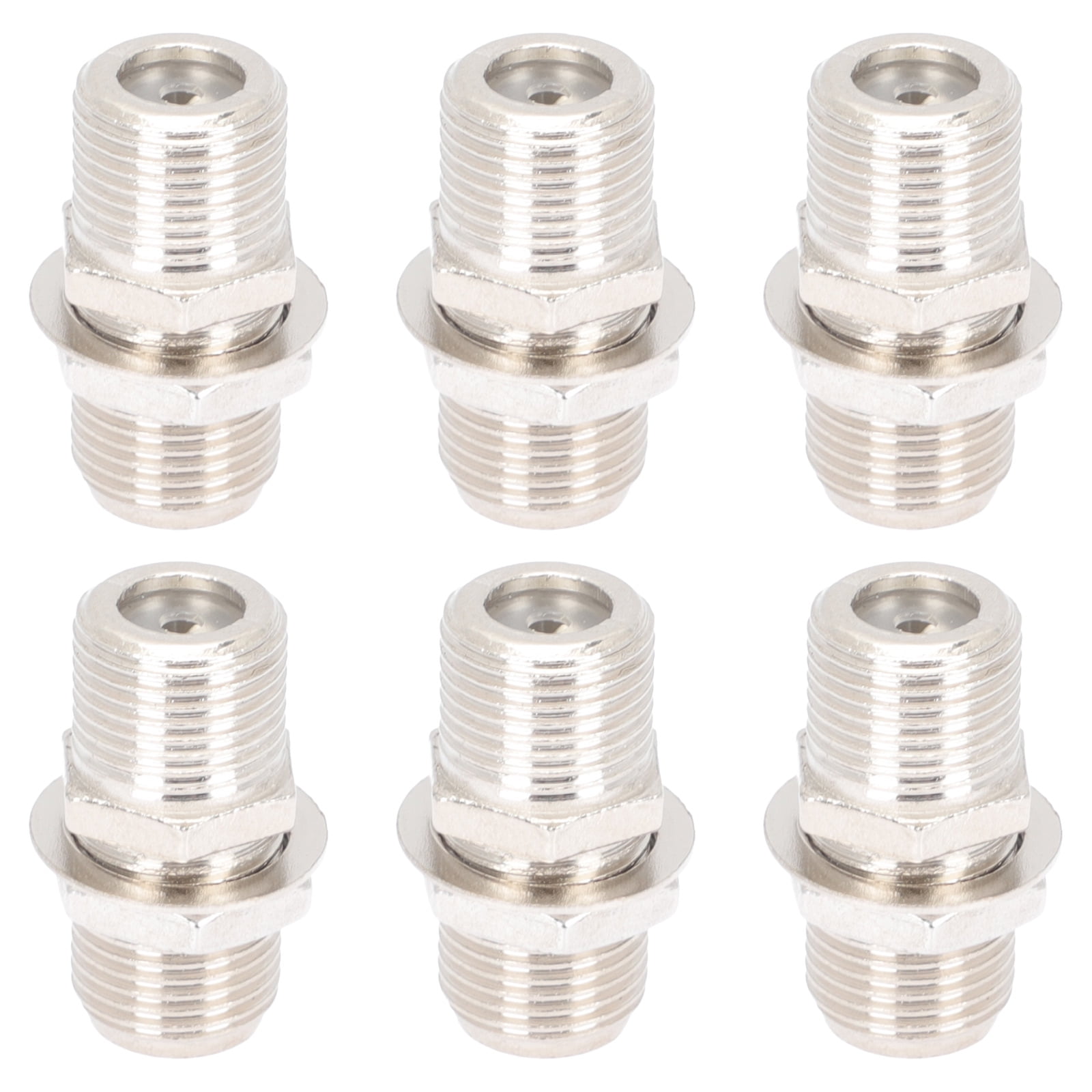6 Sets Coax Cable Adapter TV Joint Coaxial Connector Metal - Walmart.com