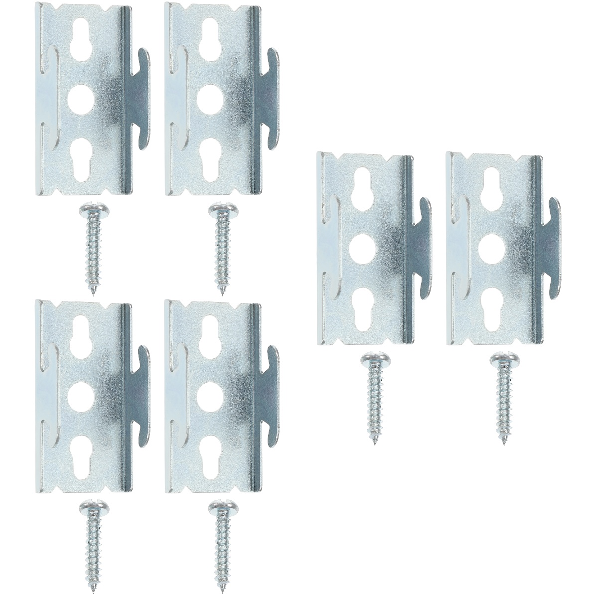 6 Sets Curtain Rod Bracket Iron Double Curtain Rod Mounting Bracket ...