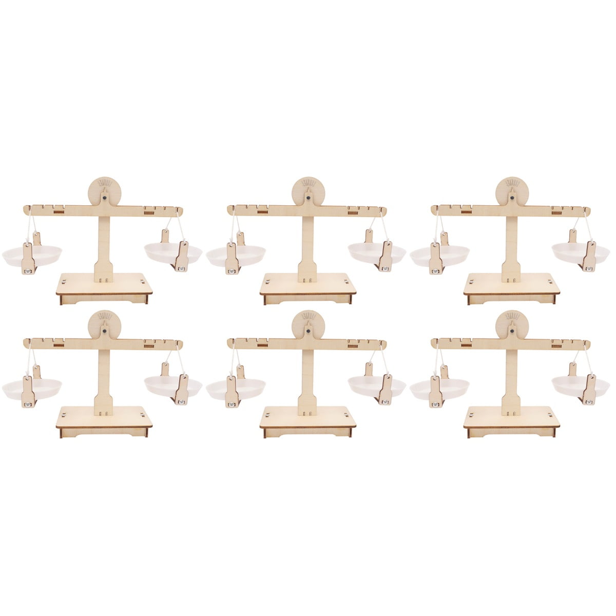 6 Sets Childrens Weighing Scales Wooden for Kids Pupils - Walmart.com