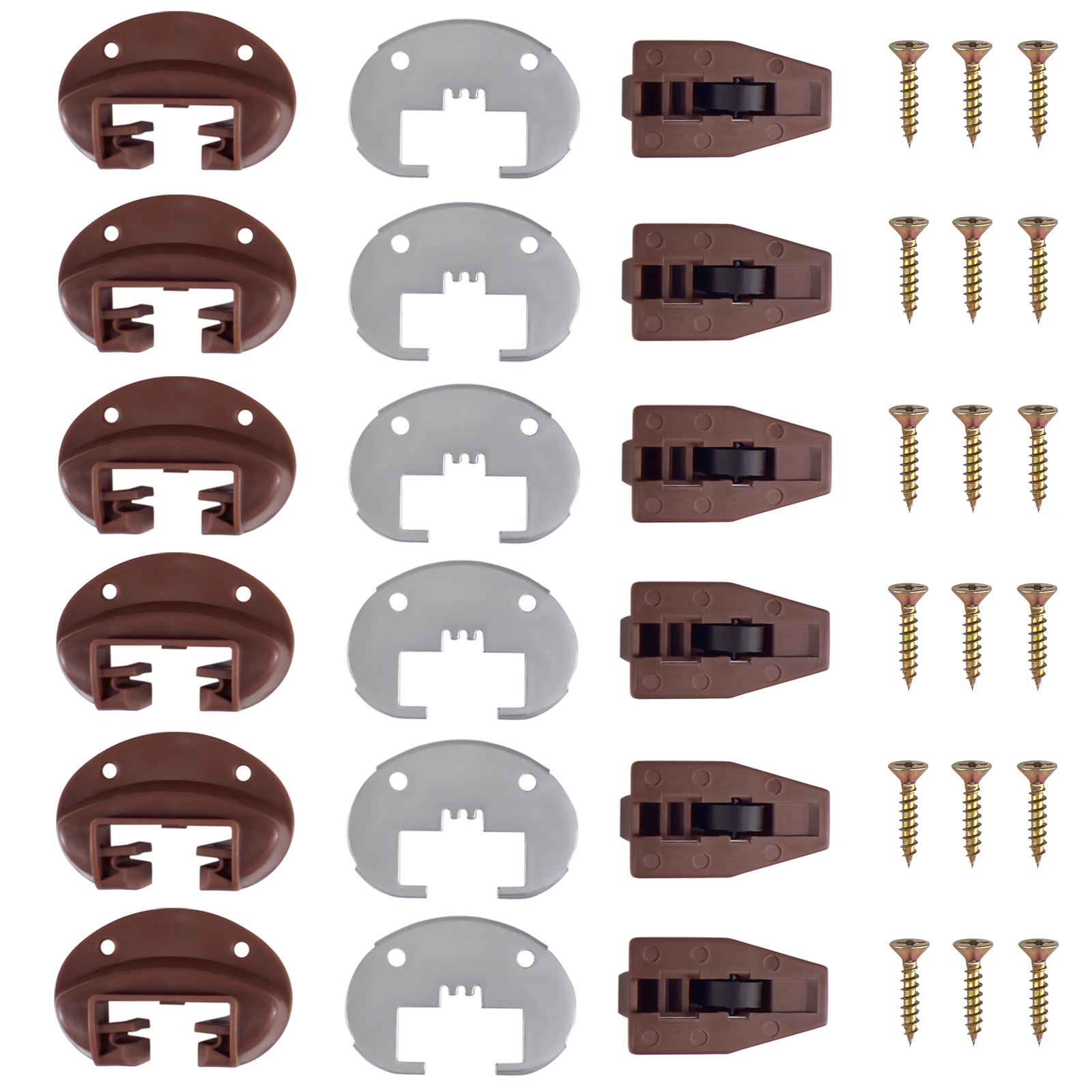 Eagle EG122 Adjustable Slide Gate Guide Rollers 6” White Dual Hard UHMW ...