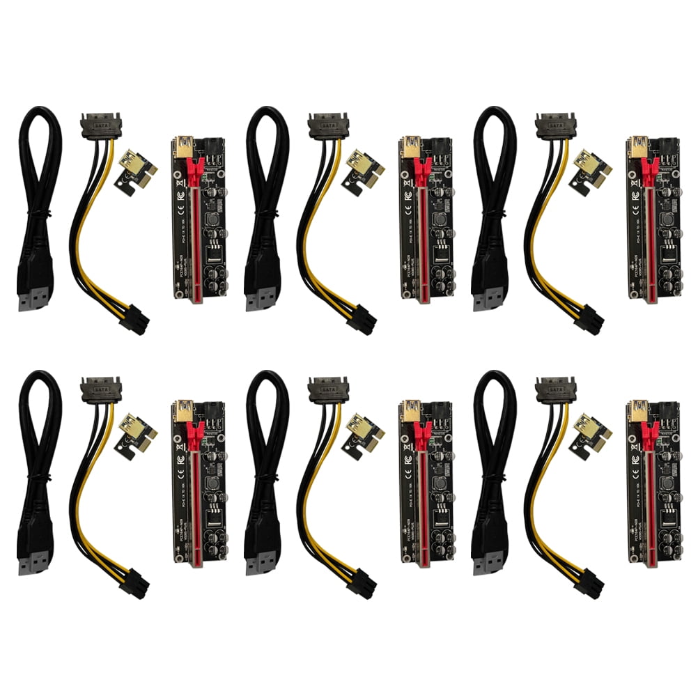 6 Sets General Tool Adapter Cable Graphics Card Riser - Walmart.com