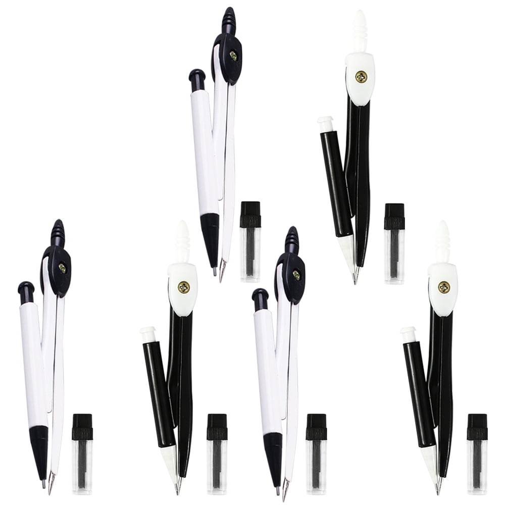6 Sets Geometry Compasses Portable Compass with Storage Case Circle ...