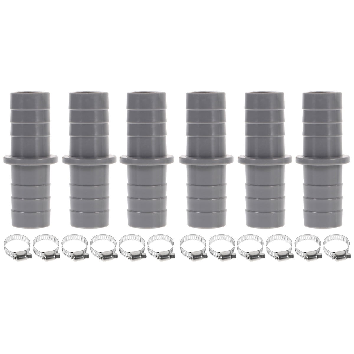 6 Sets Hose Water Pipe Adapter Clip Ins Washing Machine Drain Connector ...