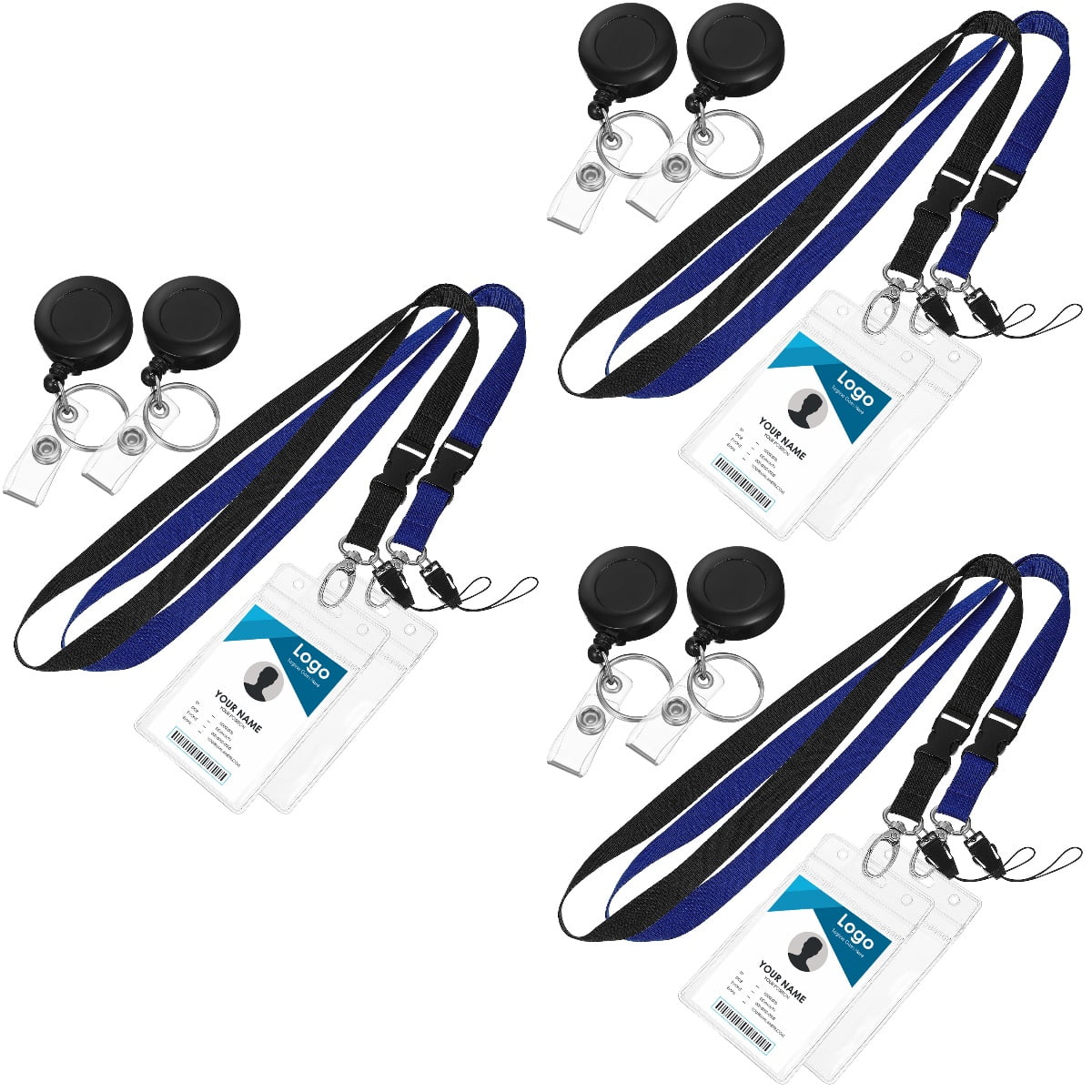 6 Sets ID Card Holder The Offic Shoopati Pvc Nurse Staff - Walmart.com
