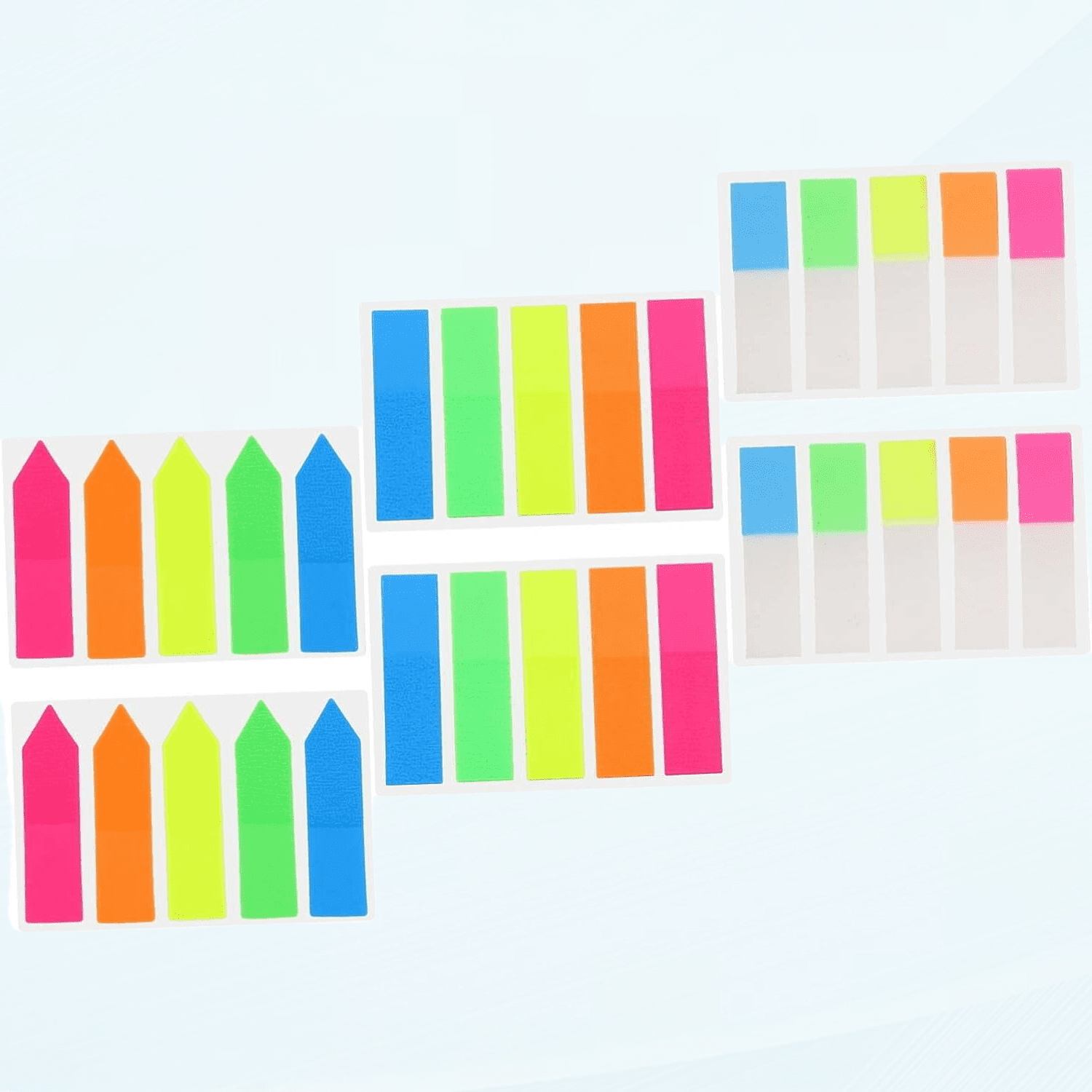 6 Sets Label Note Pad Color Stickers Paper Tabs Colored Tabs The Pet ...