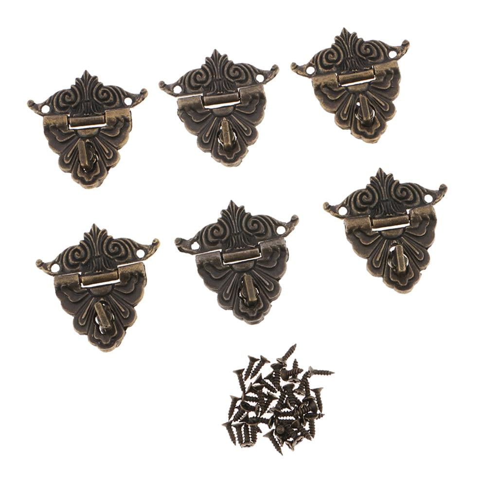 6 Sets Latches Catches Hasps Clasp en Box Buckles Latch Box Craft ...