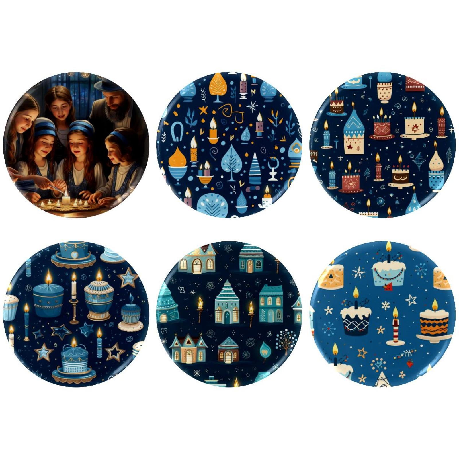 6 Sets Metal Pin-Back Button Badge for Badge Maker Machine Making Art ...