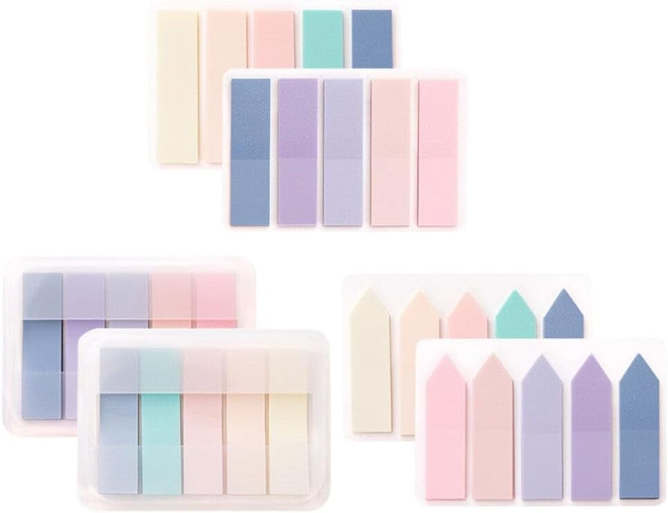 6 Sets Mini Self- Stick Removable Note Pads Blank Writing Memo Pads ...