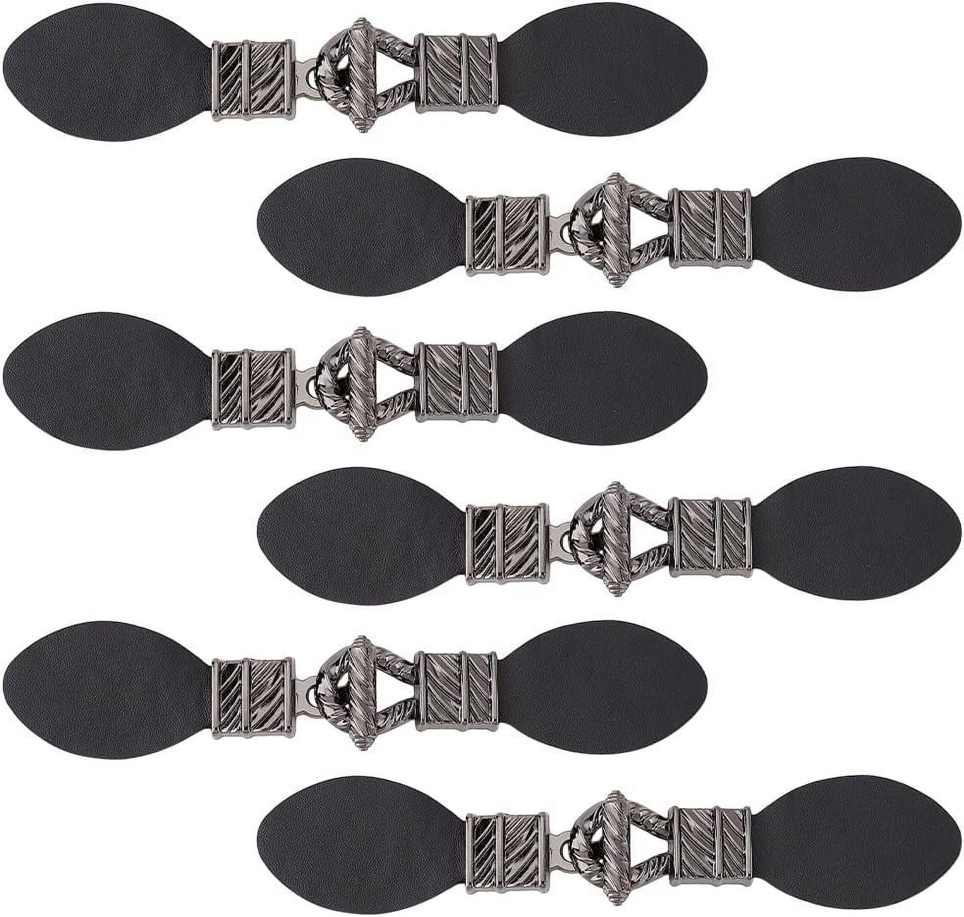 6 Sets PU Imitation Leather Sew on Toggle Buckles Tab Closures Cloak ...