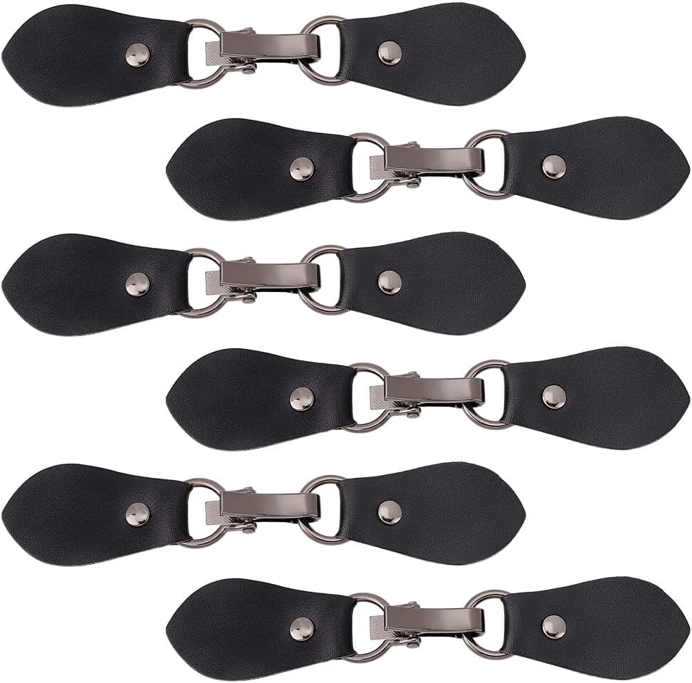 6 Sets PU Imitation Leather Sew on Toggle Buckles Tab Closures Cloak ...