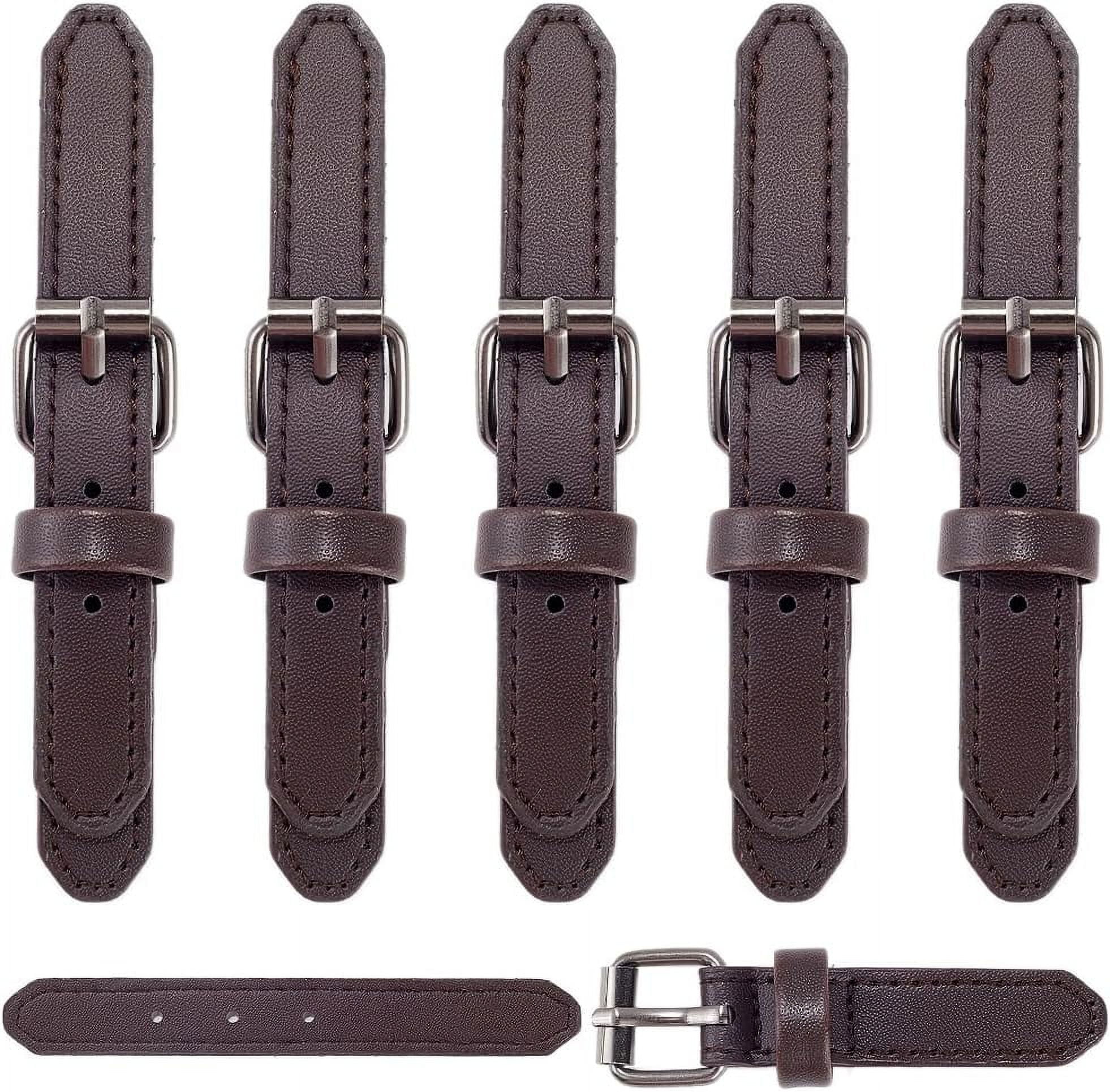 6 Sets PU Leather Snap Toggle Closure Buttons Sew-On Coat Buckle ...