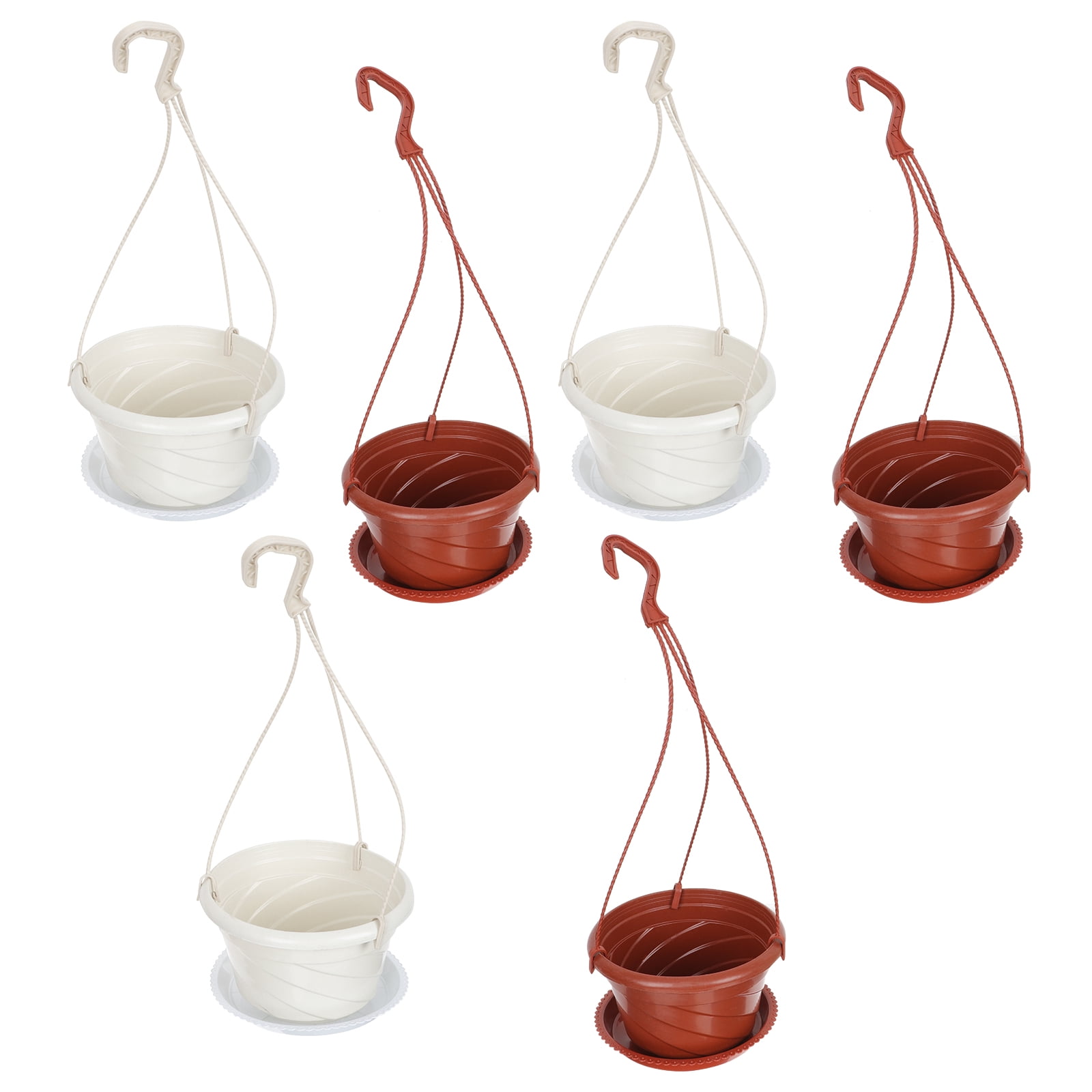 6 Sets Plant Container Garden Planter House Plants Hanging Hook Bride ...
