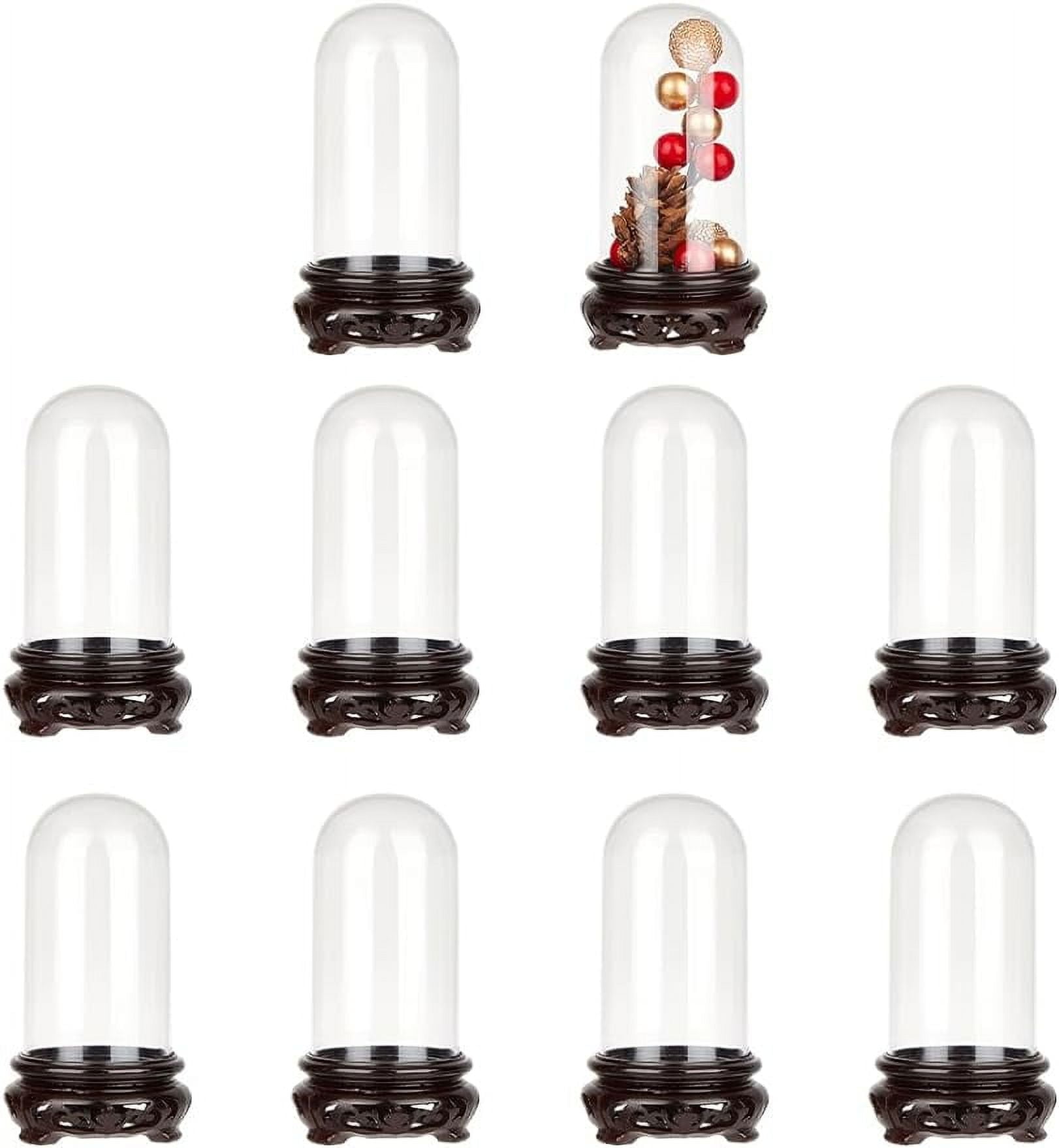 Christmas Decoration 1 Pc Glass Display Dome Cloche 4.06x4.41 Inch ...