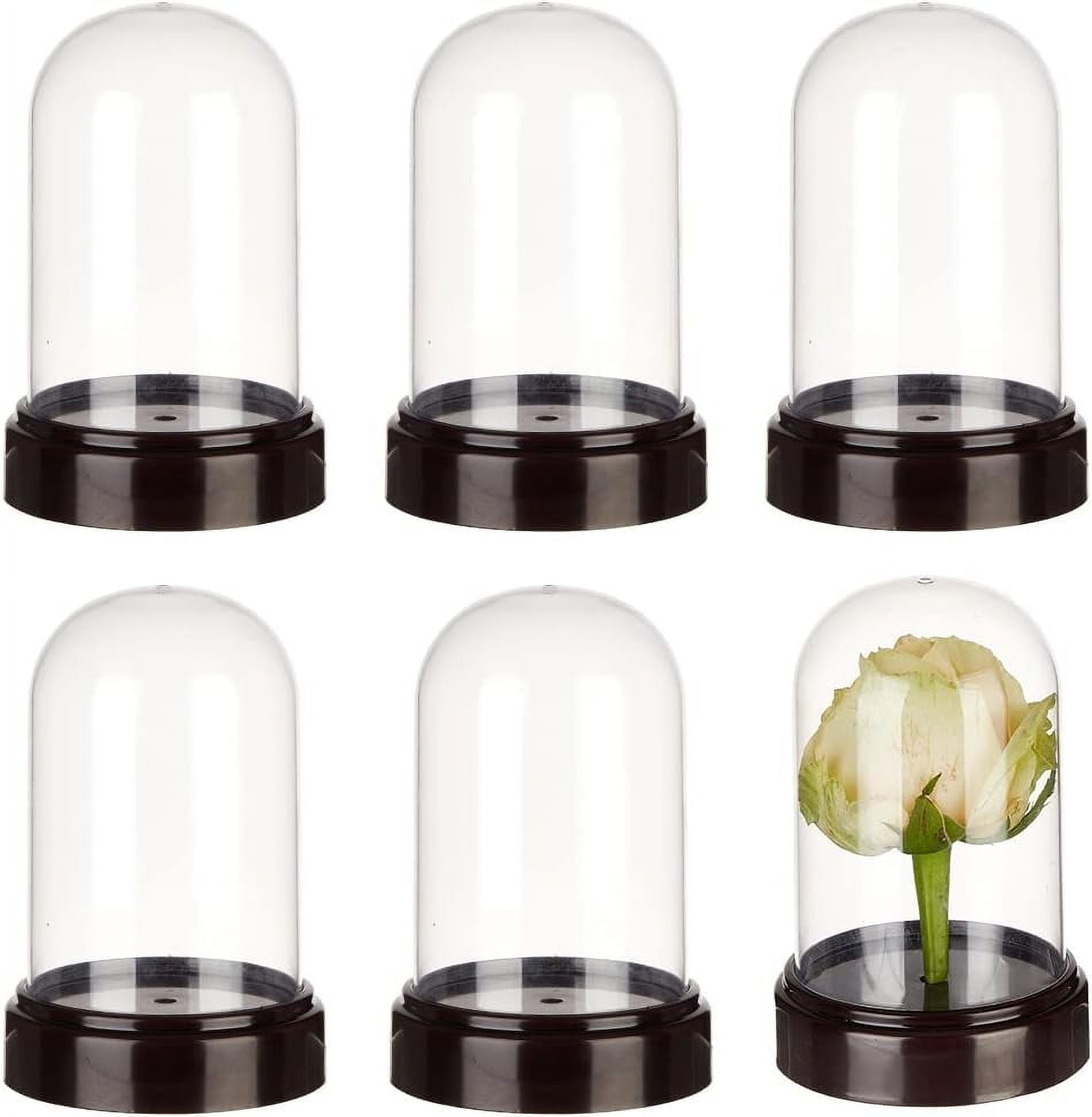 6 Sets Plastic Dome Cover 2.77×4.2" in Diameter Plastic Display Dome ...