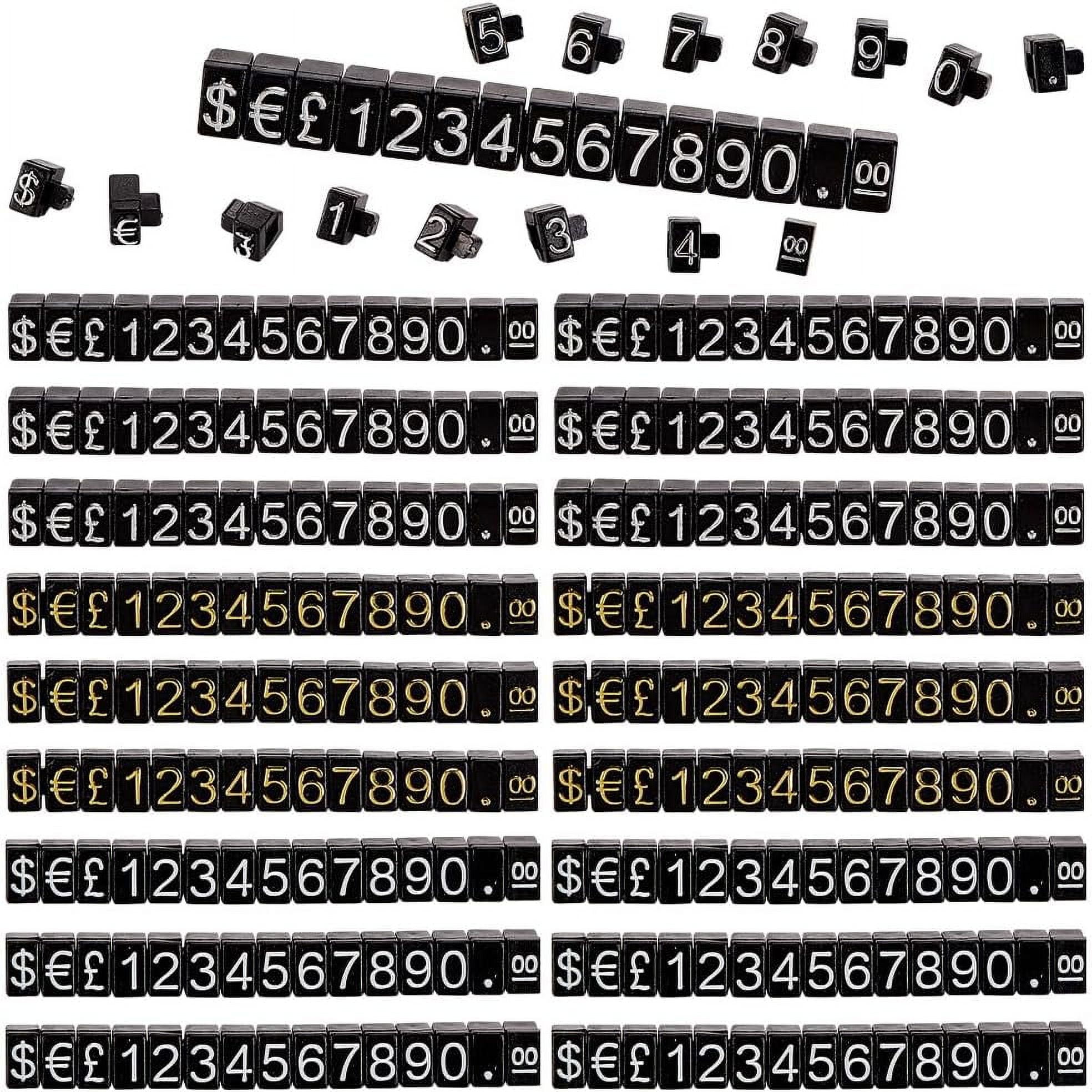 6 Sets Price Display Cube 3 Colors Adjustable Price Tags for Jewelry ...