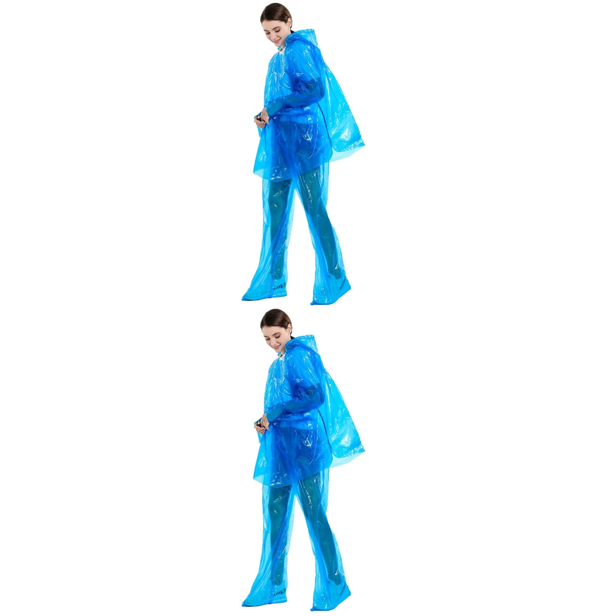 6 Sets Rain Jacket Coat Full Body Coveralls Disposable - Walmart.com