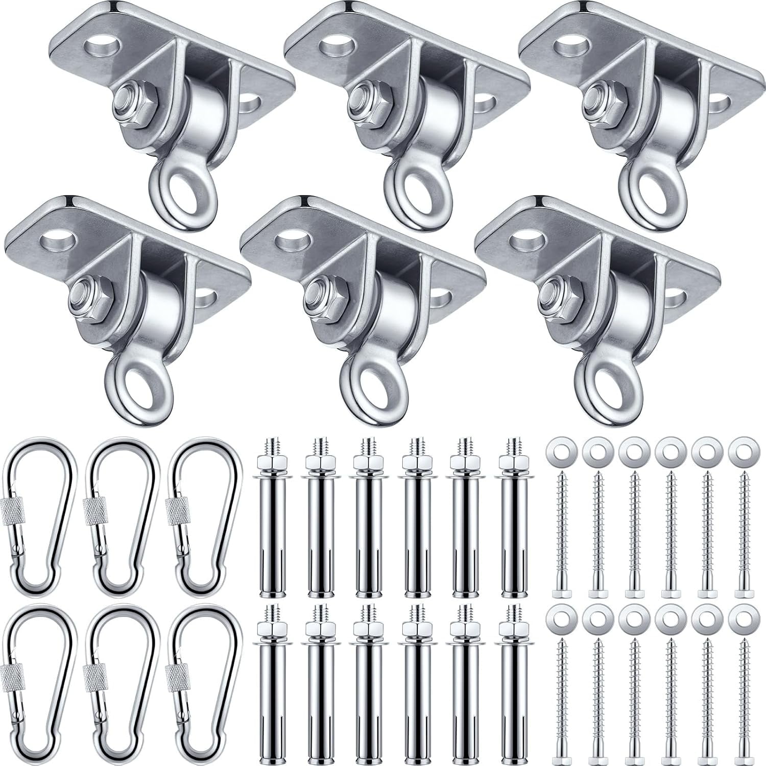 6 Sets of Robust Swing Hangers for Wooden Concrete Set with Swing Hook ...