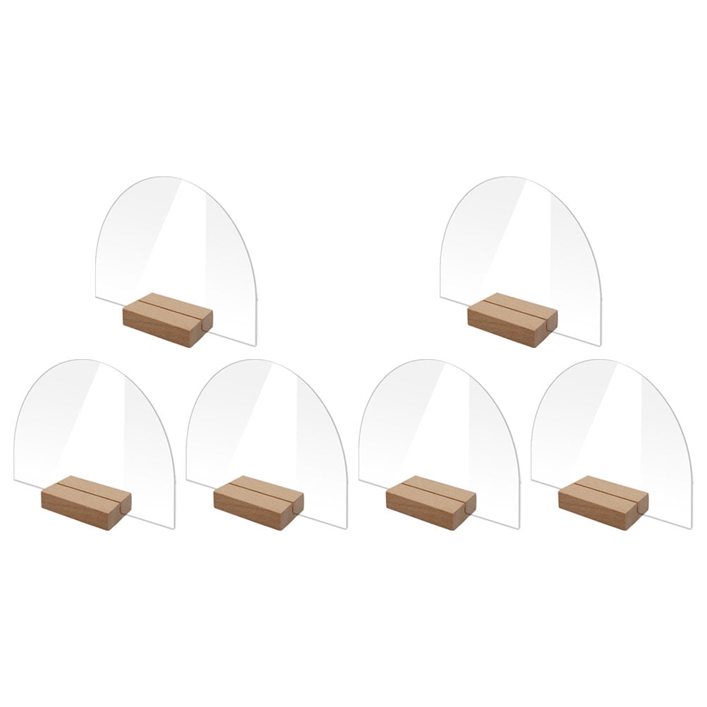 6 Sets Seating Place Cards Table Number Plate Business Banquet Food ...