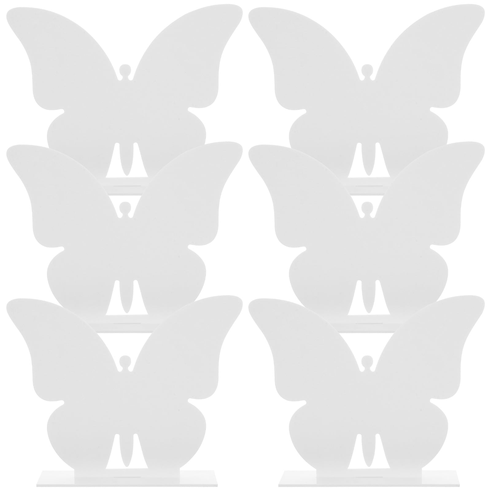 HONITANO Table Number Sign Acrylic 6 Sets 5.1x3.9x1.2in - Walmart.com