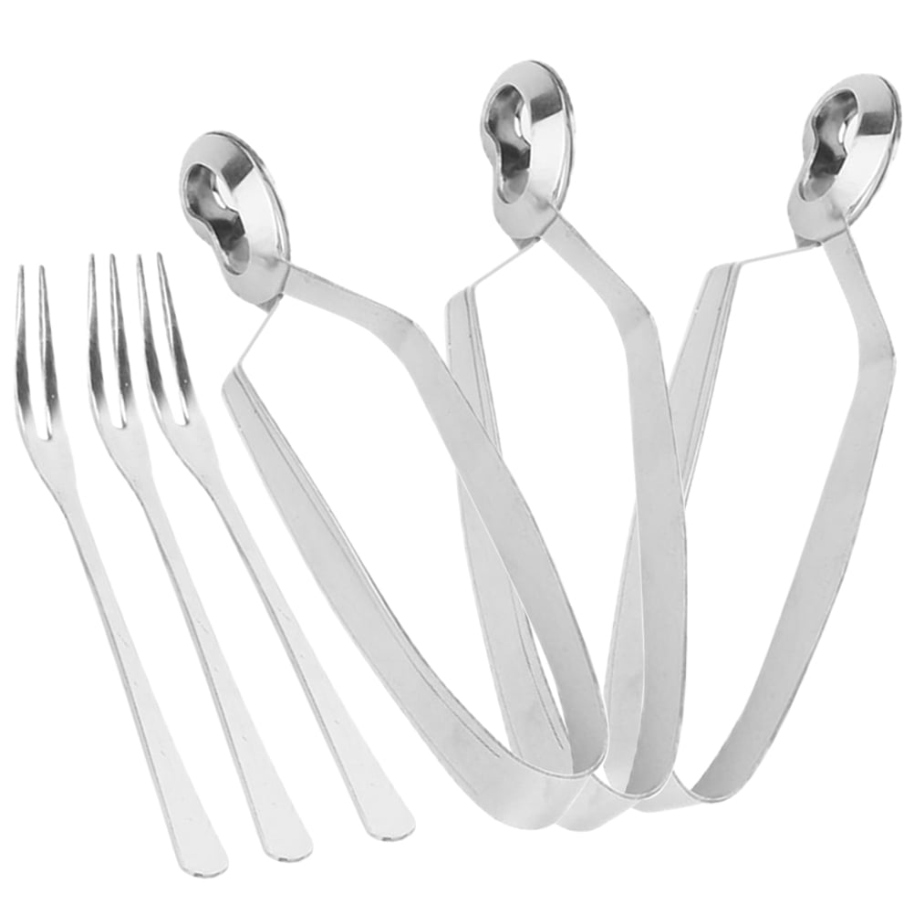 6 Sets Snails Clip Barbecue Tools Anti-scald Seafood French Baked Fork ...