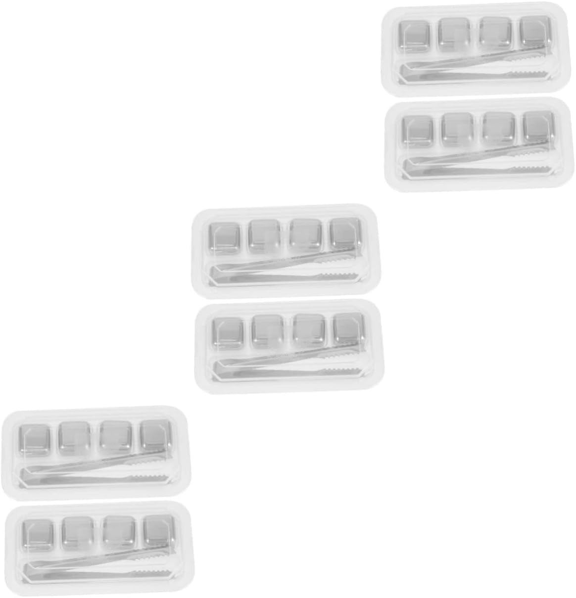 6 Sets Stainless Steel Ice Cubes Bejeweled Kit Coffe Gifts Stainless ...