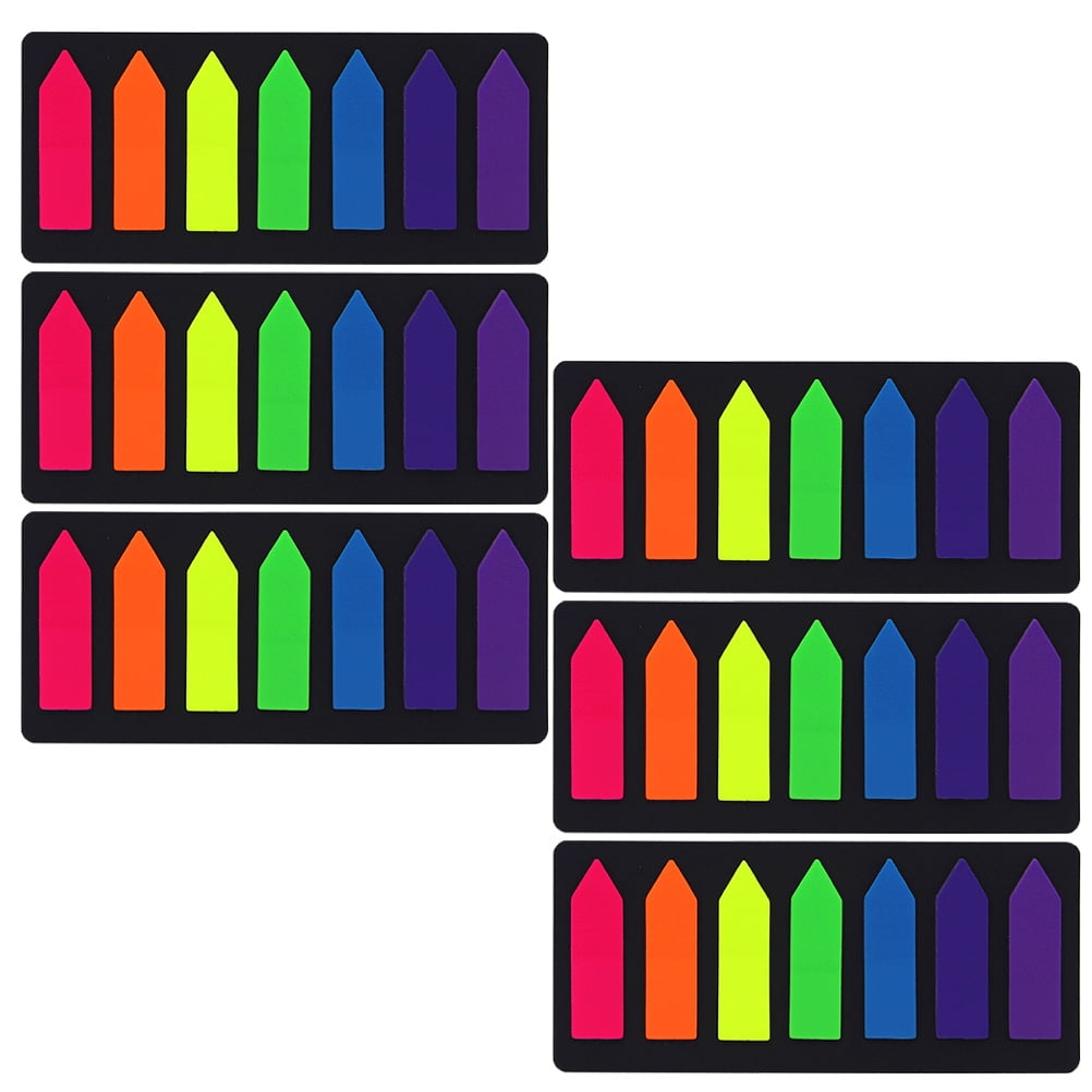 6 Sets Stickers Pads Pay Adhesive Notes Block The Office File Markers ...